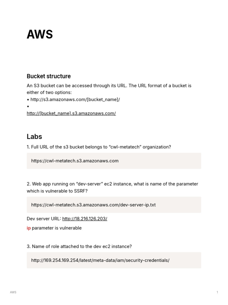 Bucket Structure | PDF | Amazon Web Services | Computing