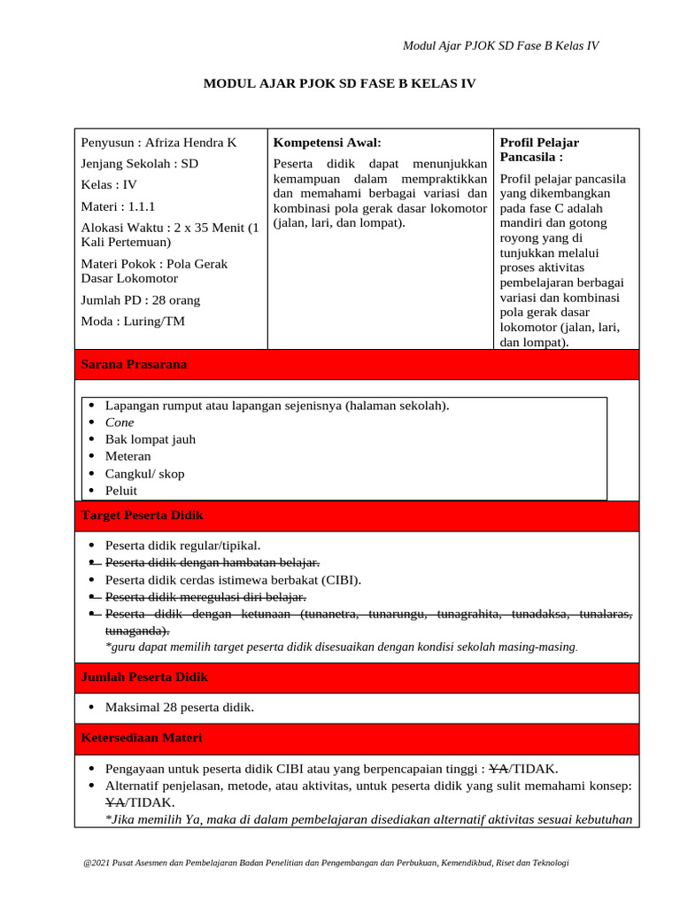 Modul Ajar Supervisi Lompat Jauh | PDF