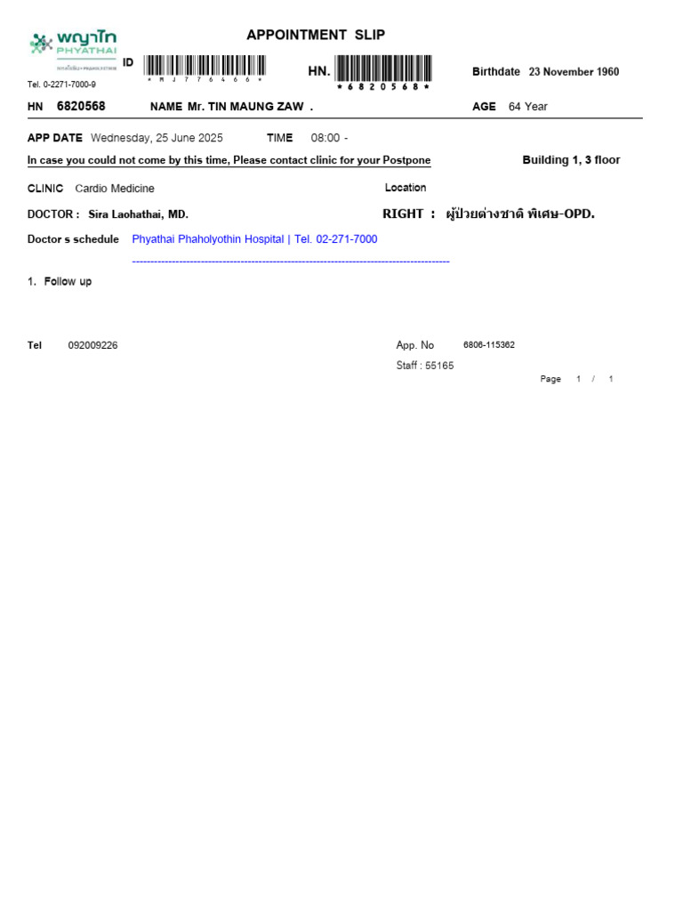 Mr. Tin Maung Zaw Appointment | PDF