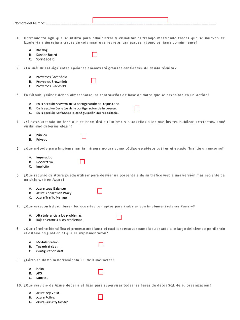 Examen Azure Administrador AZ400 | PDF | Microsoft Azure | Software