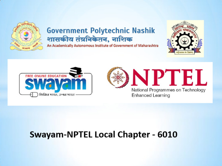 Swayam NPTEL Poster | PDF