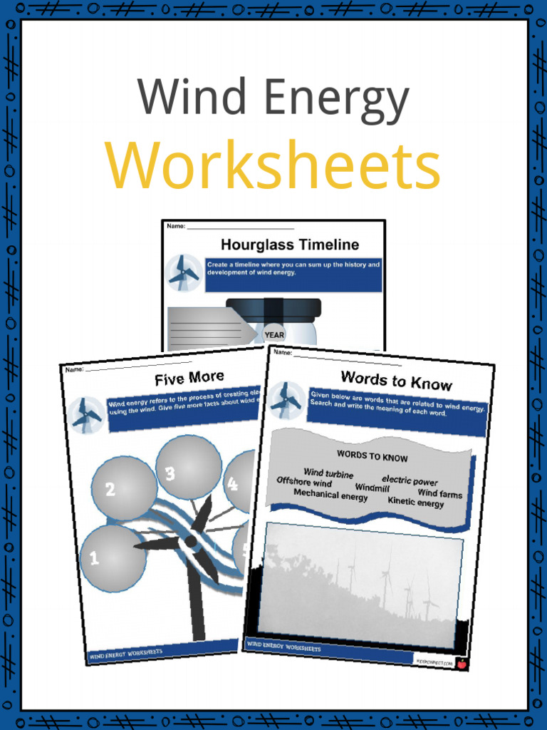 Sample Wind Energy Worksheets | PDF | Wind Power | Wind Turbine