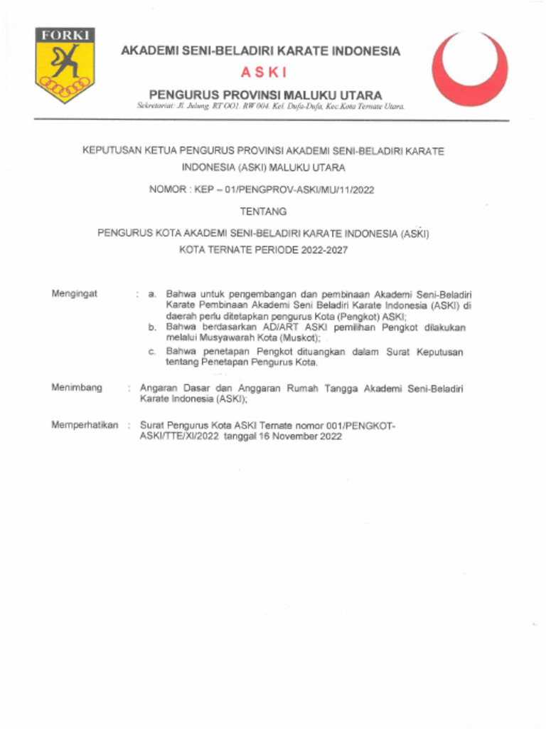 Surat Keputusan | PDF