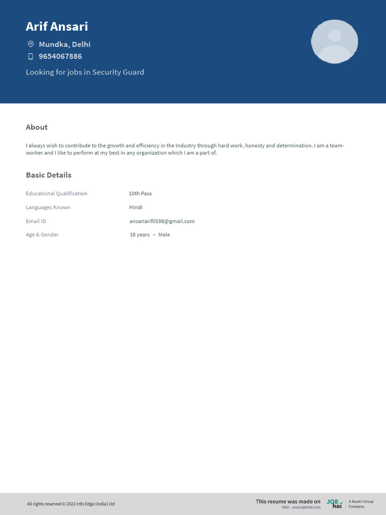 Arif Ansari CV | PDF