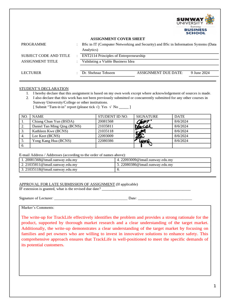 Daniel Tan Ming Qing-Ent2114 - Group Assignment Sample | PDF | Artificial Intelligence ...