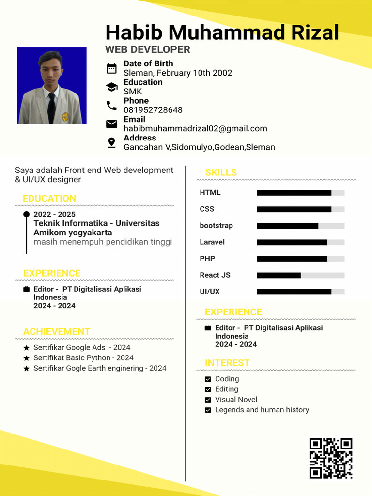 Habib Muhammad Rizal CV | PDF