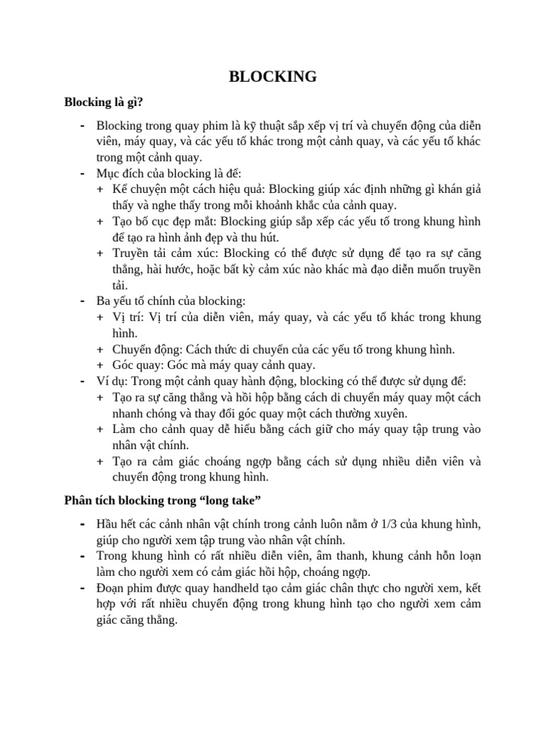 Blocking | PDF