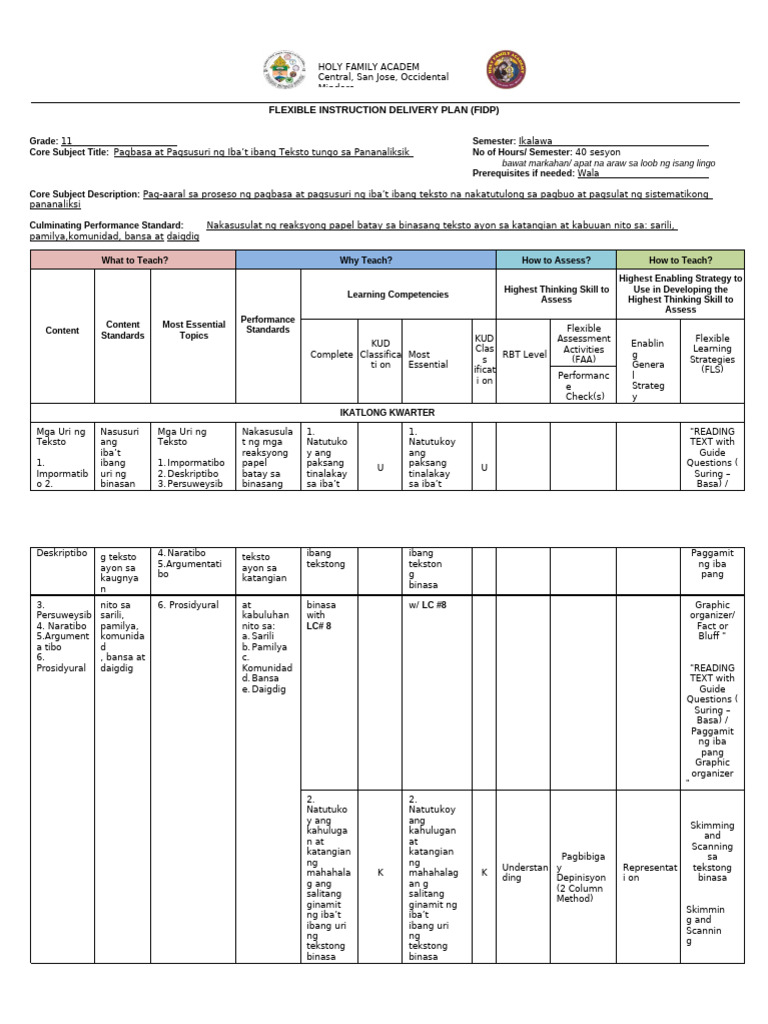 2024 FIDP FIL 3rd Quarter | PDF