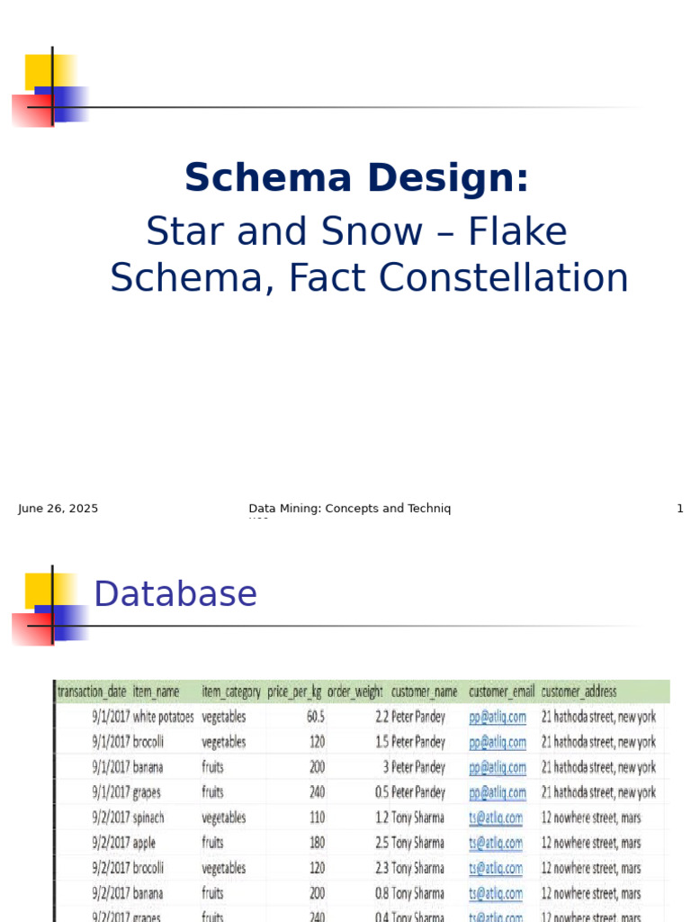 Snowflake Schema in Data Mining | PDF | Data Warehouse | Conceptual Model