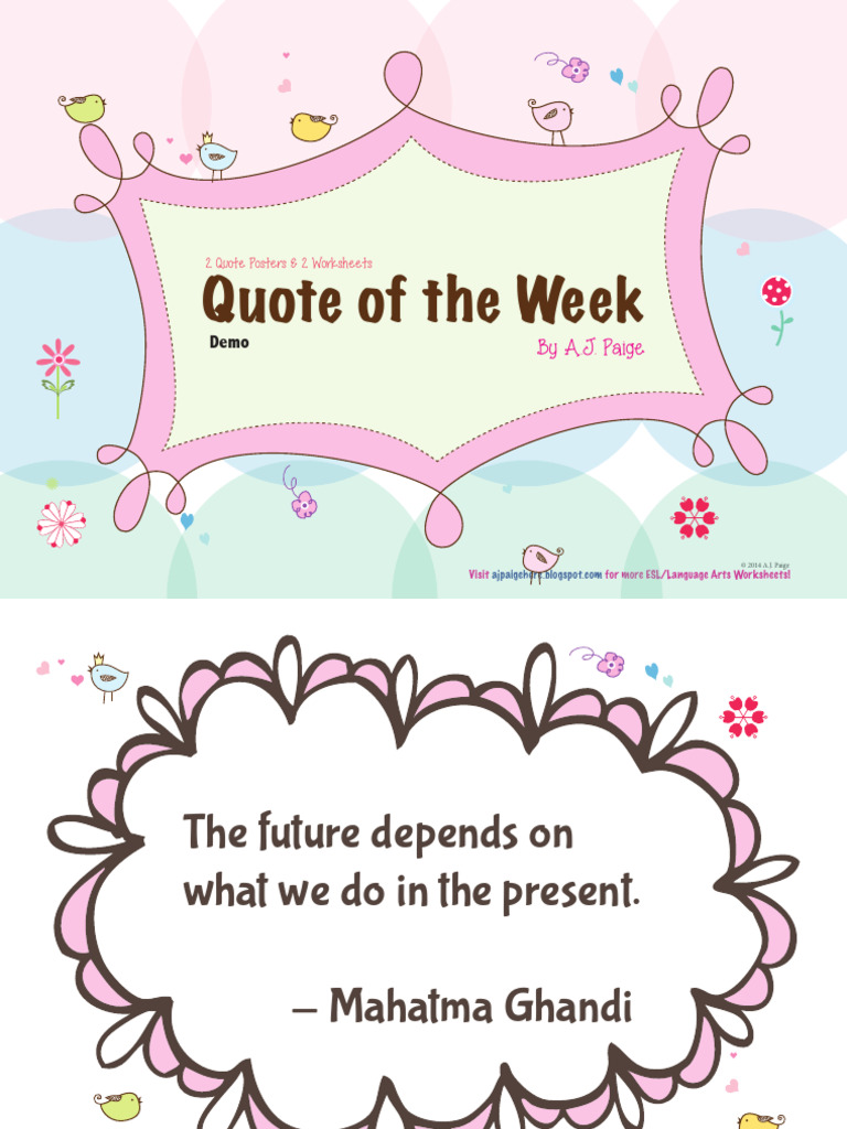 Quote of The Week Demo BT | PDF
