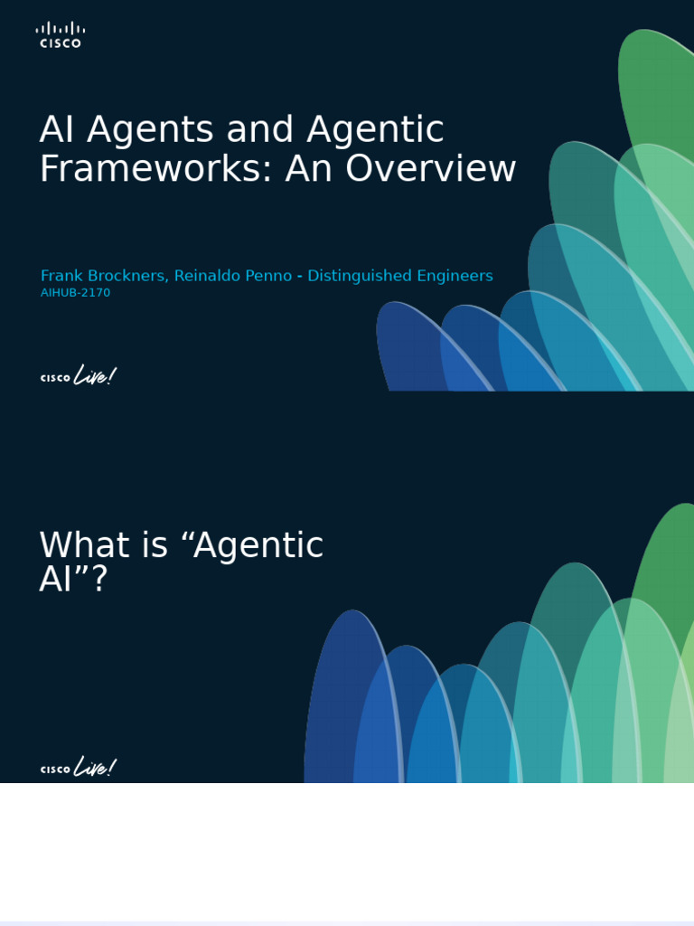 AIHUB-2170 AI Agents and Agentic Frameworks - An Overview | PDF | Artificial Intelligence ...
