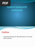 10.3 Time Specification of The 2nd Order System | PDF | Damping | Electronics