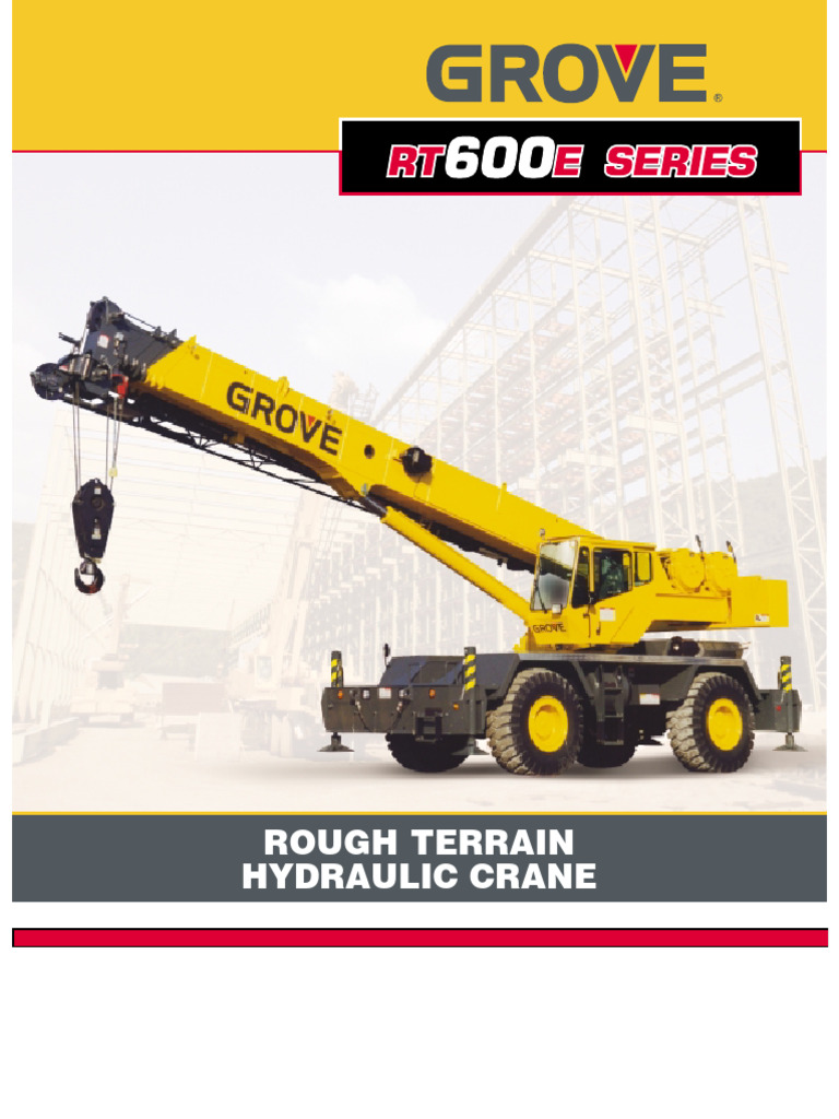 Grove RT650E Specifications Working Range | PDF | Crane (Machine ...