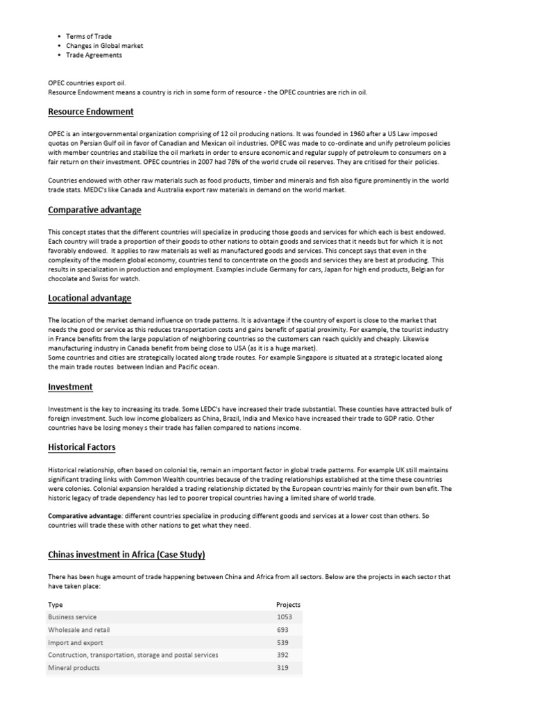 Global Interdependence | PDF | Balance Of Payments | Balance Of Trade