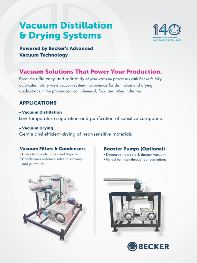 Vacuum Distillation & Drying Sy. Flyer | PDF