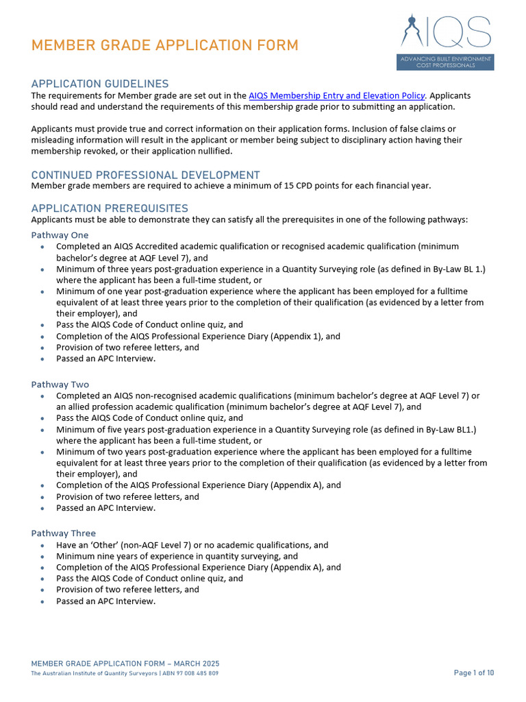 Aiqs Maiqs Cqs Application Form 2025 | PDF | Credit Card | Justice Of The Peace