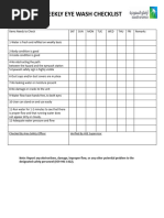 Safety Shower Checklist | PDF