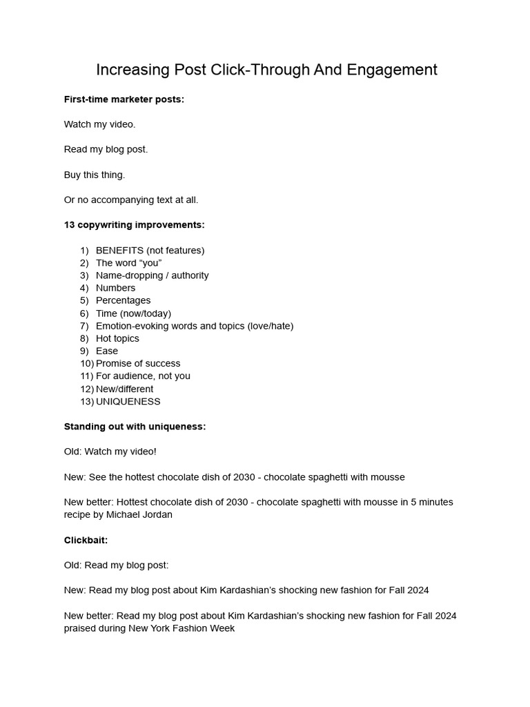 004 - Increasing Post Clickthrough | PDF