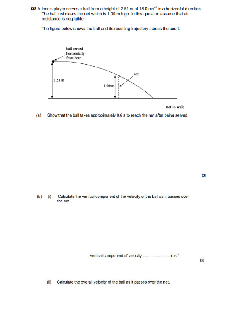 Projectile Motion PPQs | PDF
