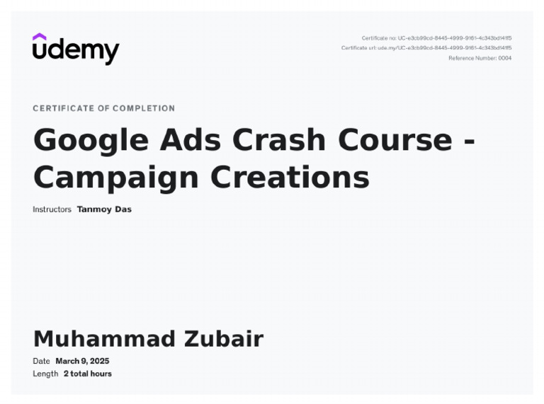 Google Ads Certificate | PDF