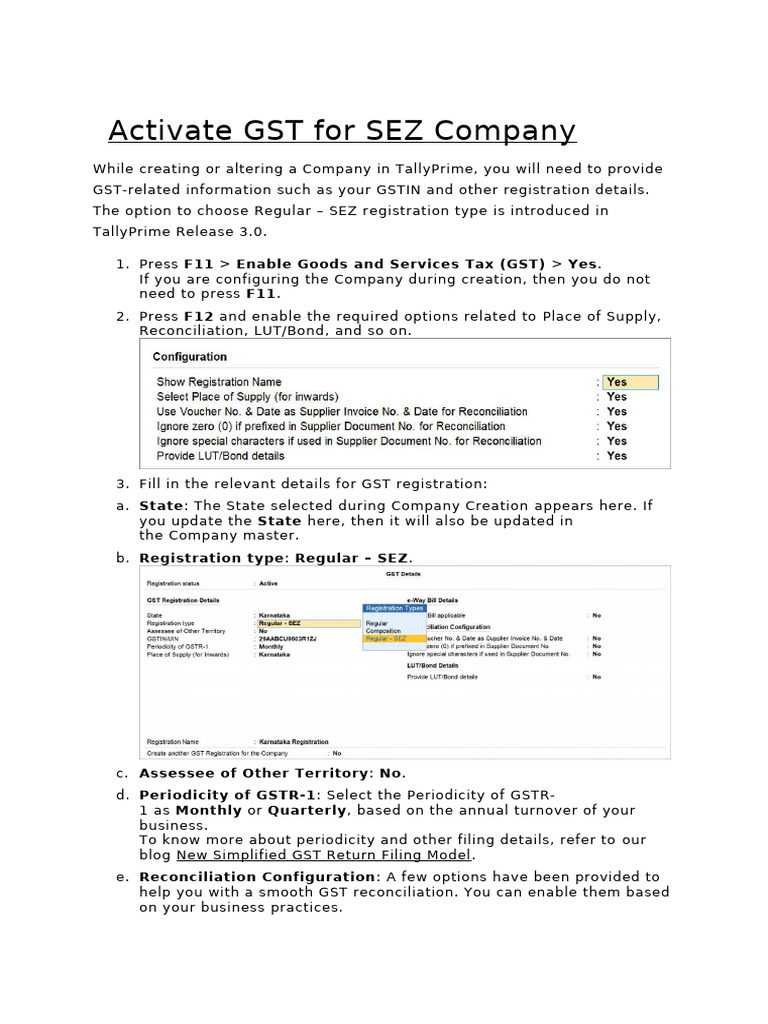 Activate GST For Sez Dealers | PDF | Voucher | Taxes
