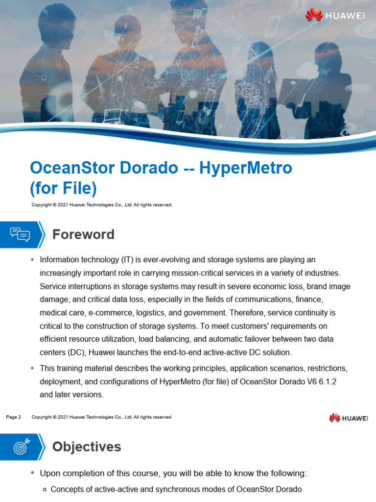 OceanStor Dorado 6.1.2 HyperMetro (for File) | PDF | Computer Network | Network Switch
