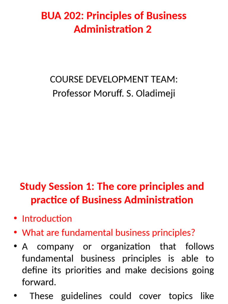 Principles of Business Administration 2 | PDF | Change Management ...