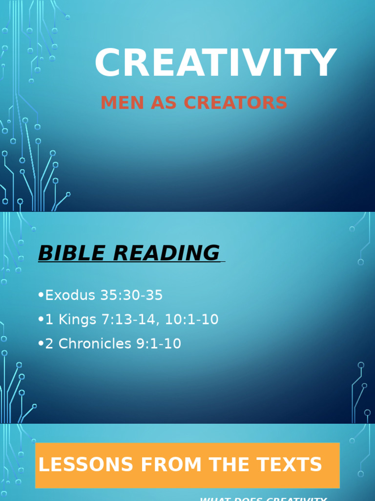 3-Creativity - Men As Creators | PDF