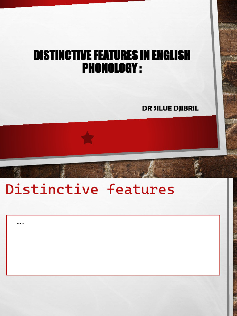 English Phonology Distinctive Features | PDF