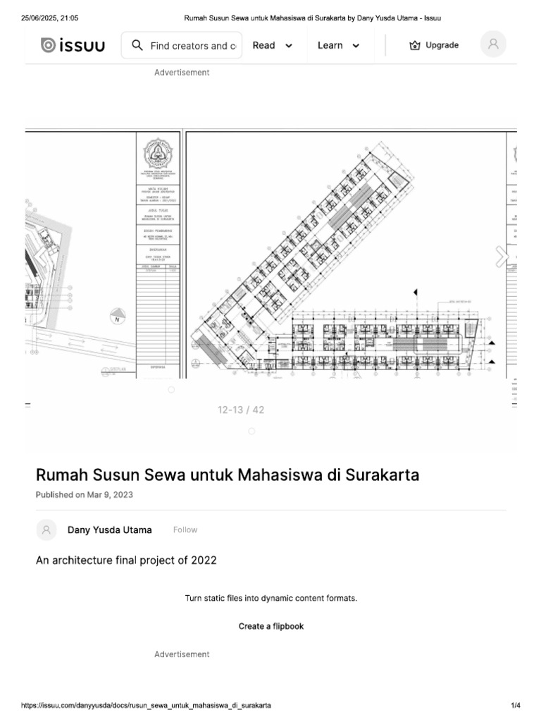 Rumah Susun Ground Floor | PDF