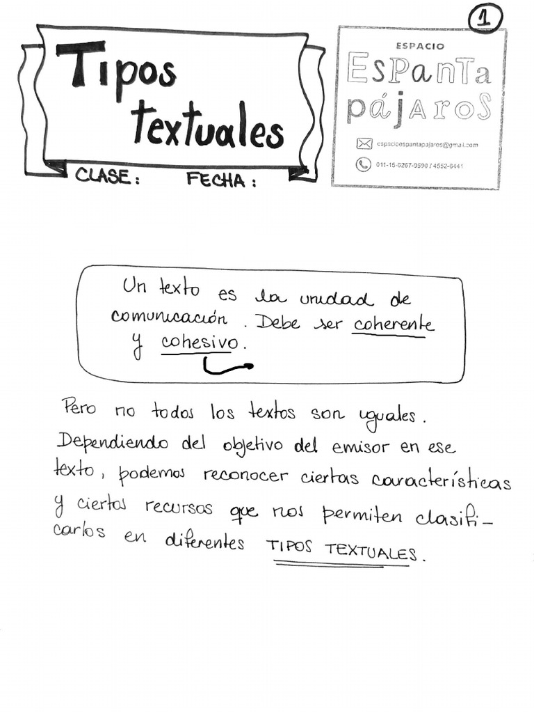 Clase 4. Tipos Textuales | PDF