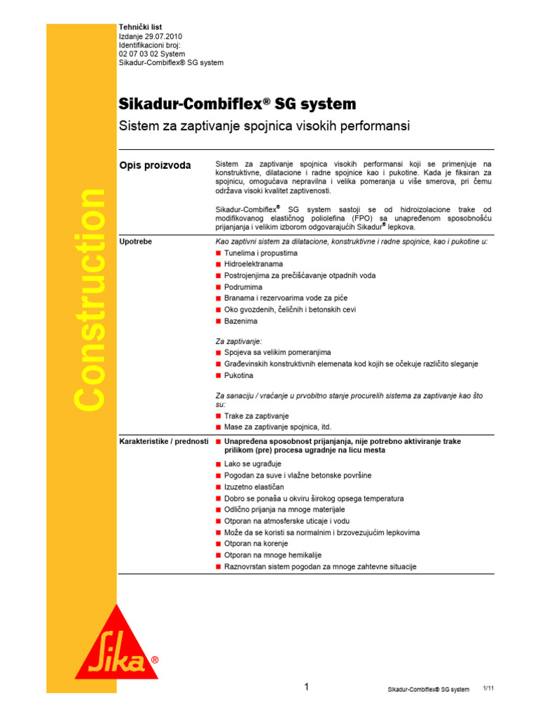 TL Sikadur Combiflex SG System | PDF