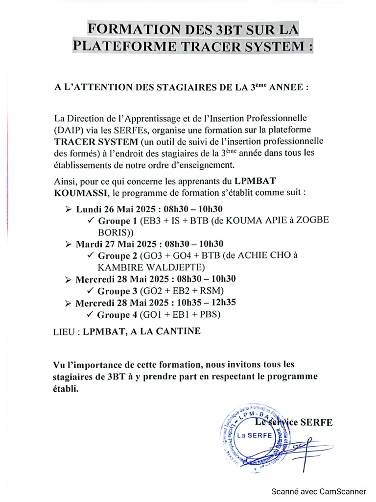 Programme Formation | PDF