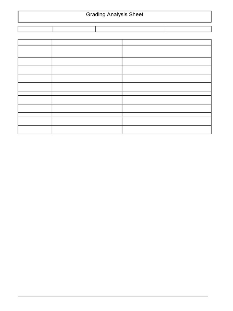 1118811-Grading Analysis Sheet | PDF | Pressure