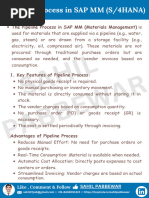 Pipeline Procurement Step by Step Process in SAP MM | PDF