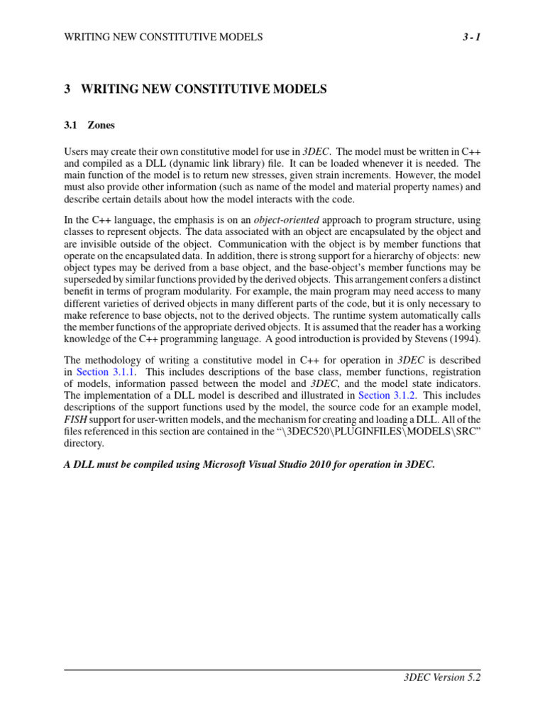 Writing New Constitutive Models | PDF | Class (Computer Programming ...