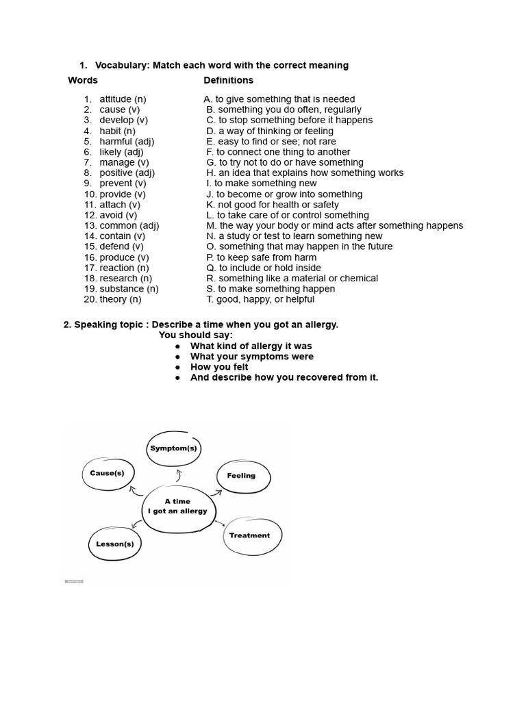 pw2 - Unit 1 - Healthy Lives HO | PDF