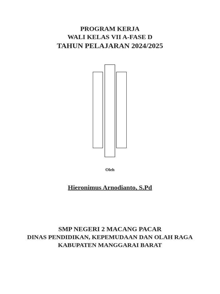 Program Kerja Wali Kelas | PDF