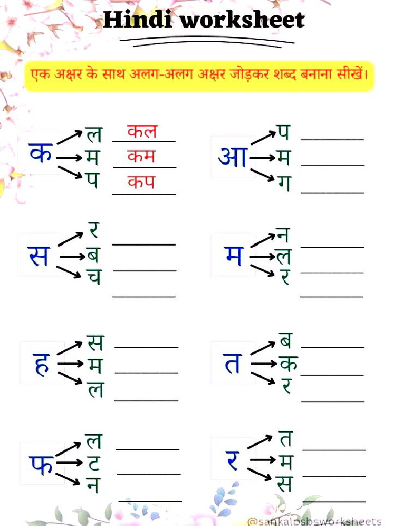 Hindi Jodana Shabda | PDF