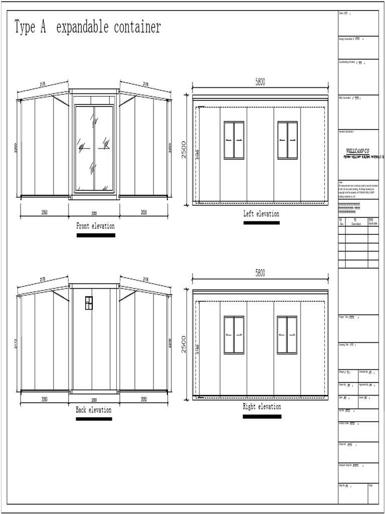 2.2M Expandable Container Drawing | PDF