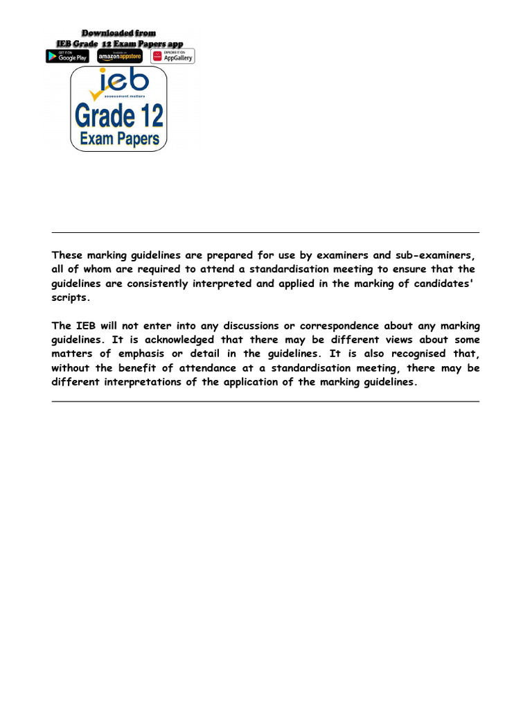 Advanced Programme English Memo 2018 | PDF | Essays | Thought