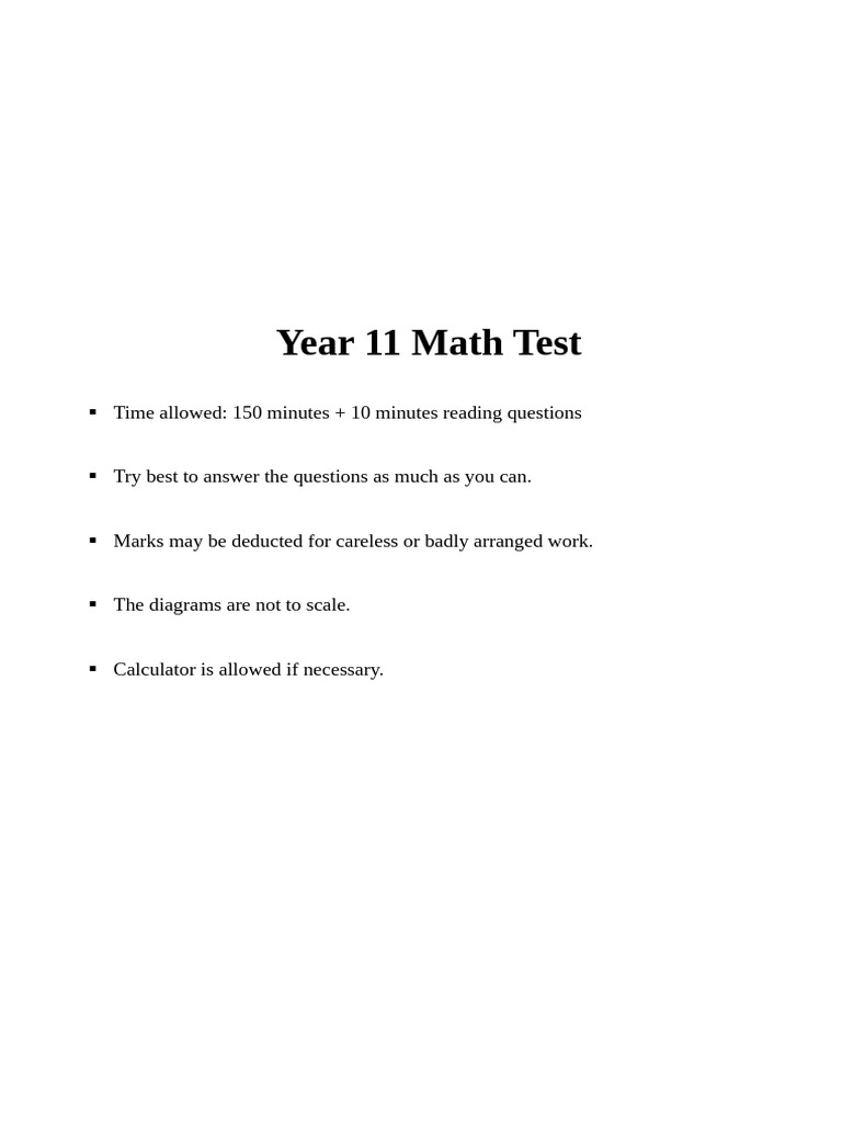 Year 11 Math - B | PDF | Slope | Geometry