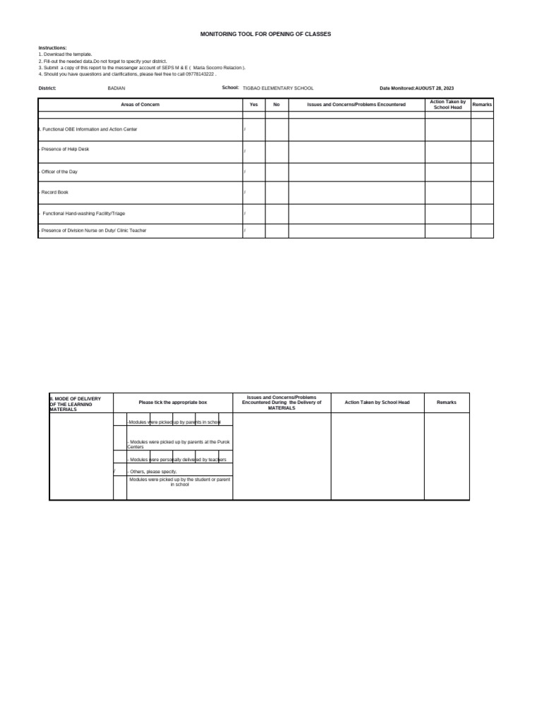 Monitoring Tool For Opening of Classes Final Autosaved Version 1 | PDF