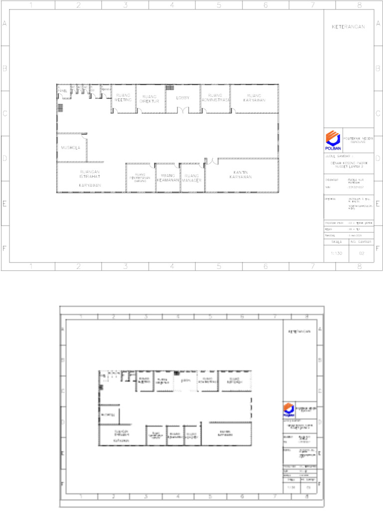 Denah Kosong Pabrik Nugget Lantai 2 Fadila | PDF