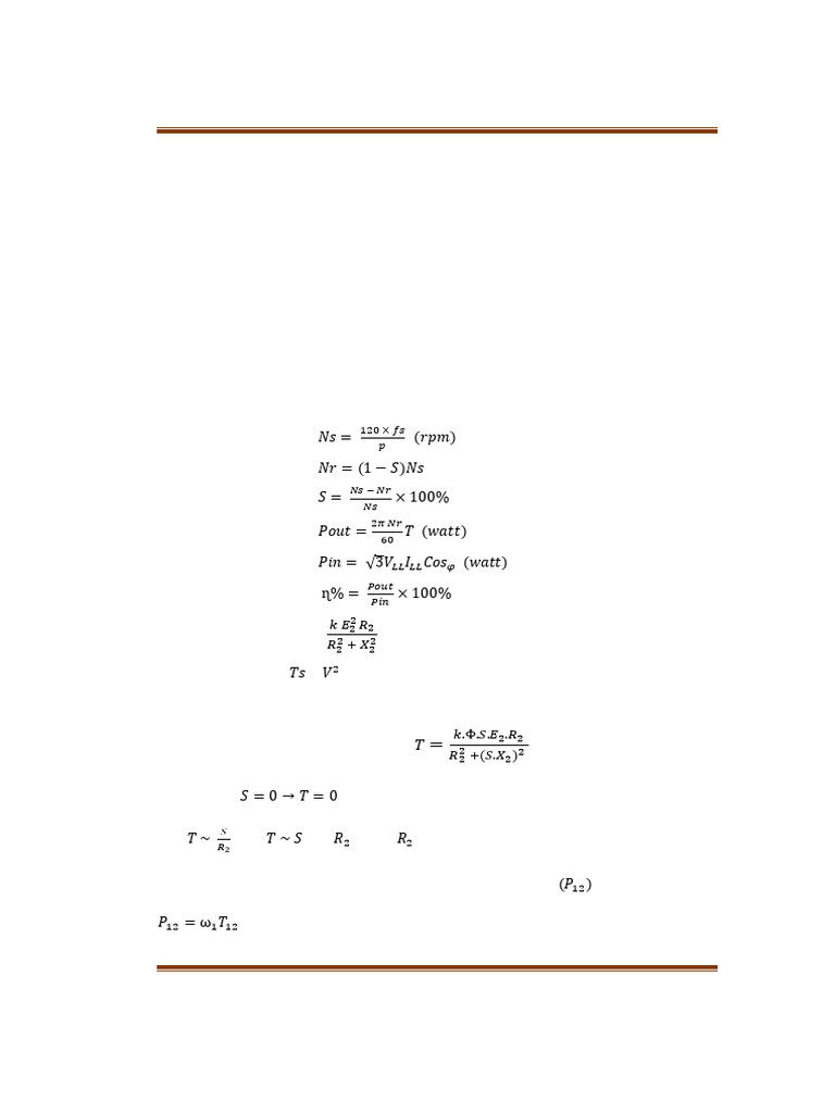 Motor Induksi Tiga Fasa Rotor Sangkar | PDF