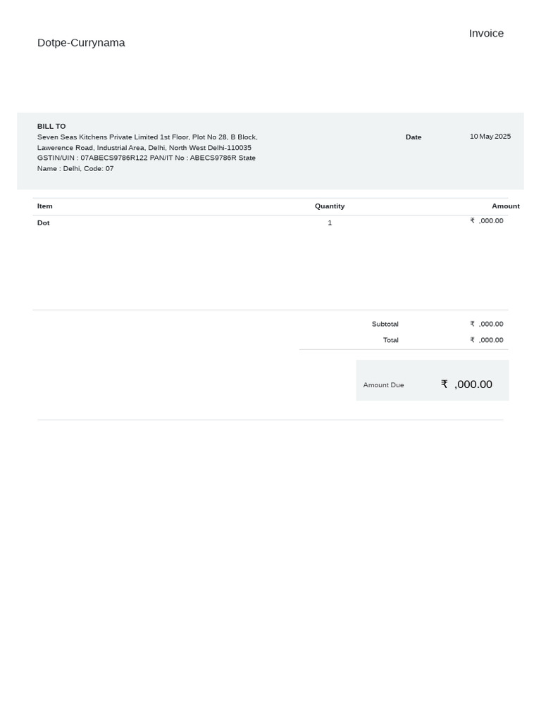 Dotpe PI 10th May | PDF