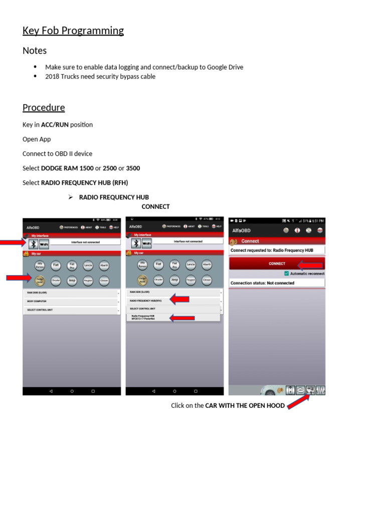 Key Fob Programming AlphaOBD | PDF