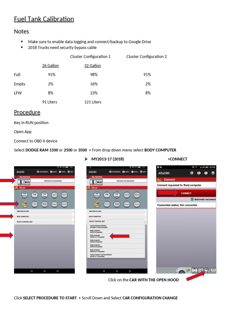 Fuel Tank Calibration Guide for Trucks | PDF