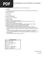 SOP for Reference and Working Standards | PDF | Computing