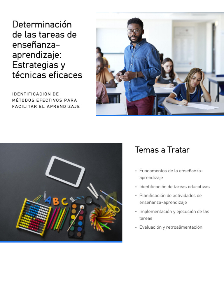 Tarea - Determinación de Las Tareas de Enseñanza-Aprendizaje ...